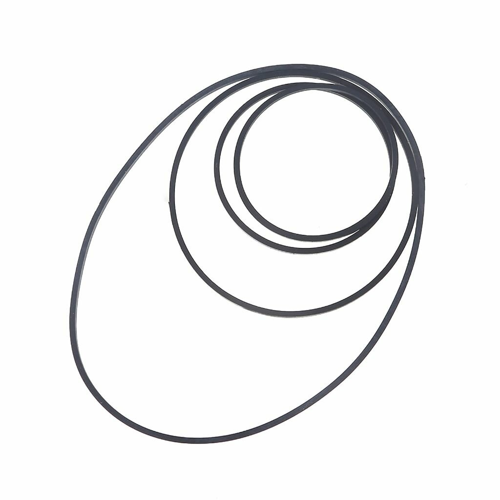 Смешанные резинки для CD/магнитофонов/проигрывателей 1x1 мм - 50 штук, 1 комплект