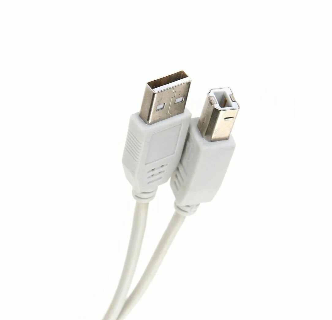 Кабель для принтера USB 2.0 A B 3 метра TELECOM Белый (TC6900T-3M)