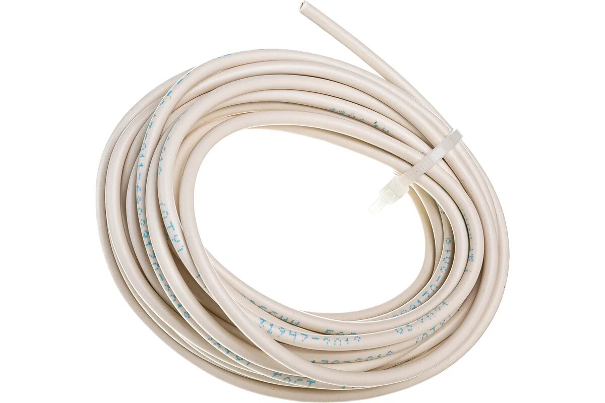 Провод ПУГВ Торкабель 1,5 мм² белый 5 м в упаковке для электромонтажных работ