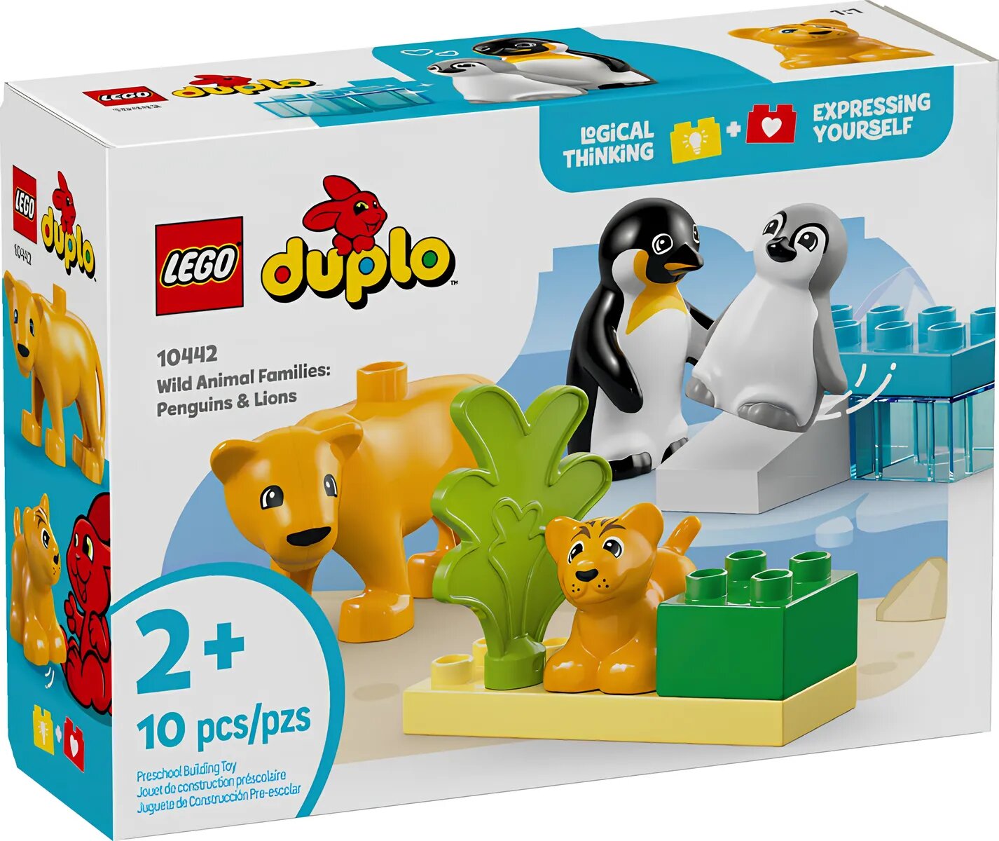 Конструктор LEGO DUPLO 10442 Семейства диких животных: пингвины