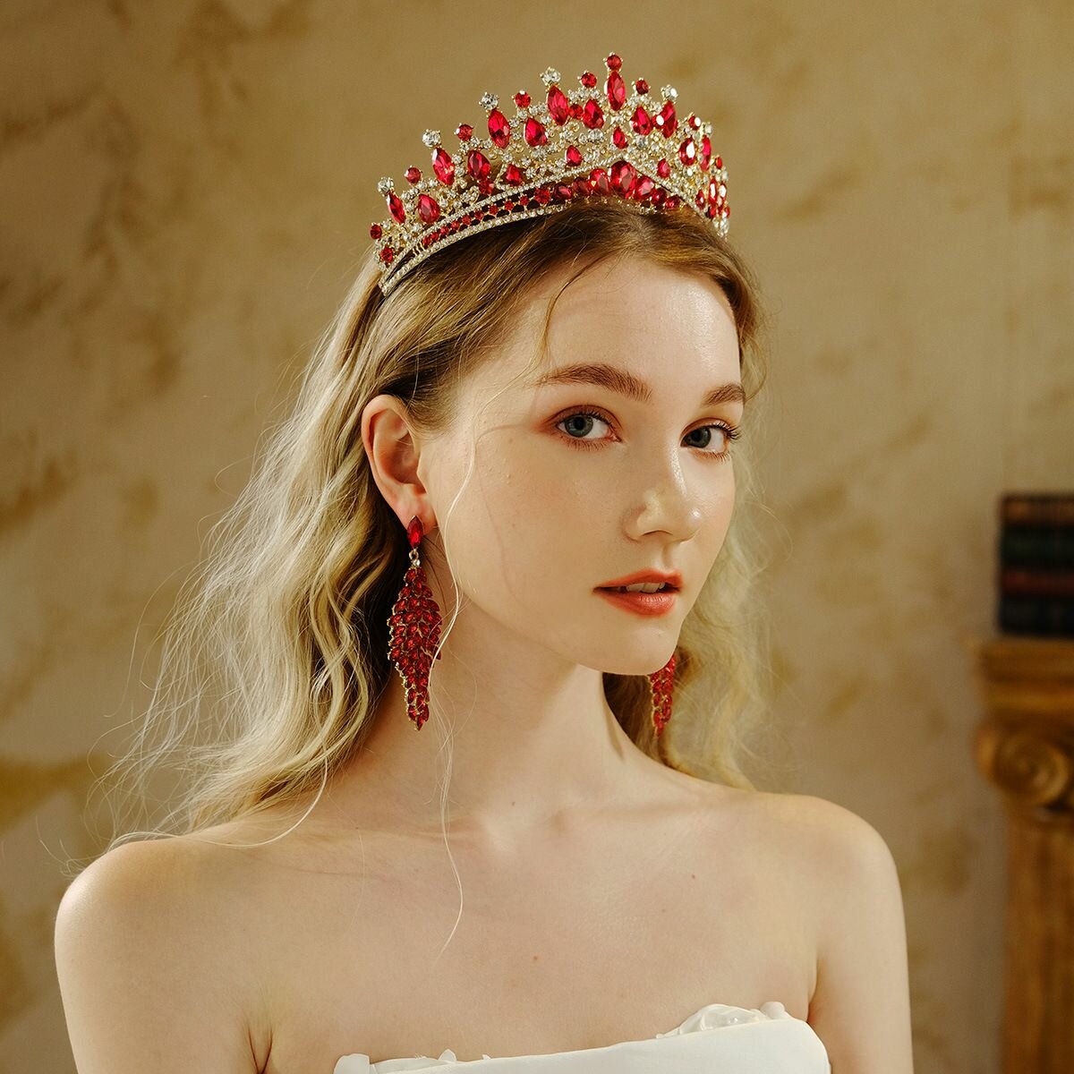 Ретро изысканная корона из горного хрусталя — свадебный аксессуар для торжеств и вечерних мероприятий