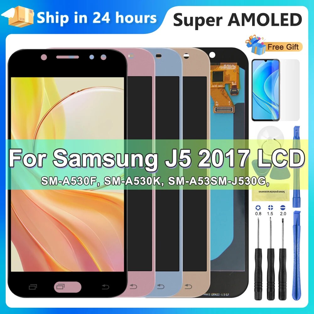 5,2 'для Samsung для J5 Pro J530 J530F J530G J530S J5 2017 ЖК-дисплей с сенсорным экраном TFT Black