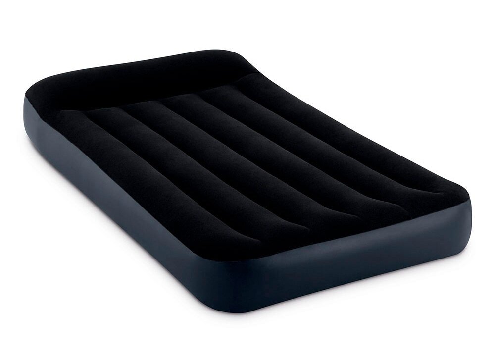 Надувной матрас-кровать Intex с подголовником, Pillow Rest, 99х191х25 см (64141)