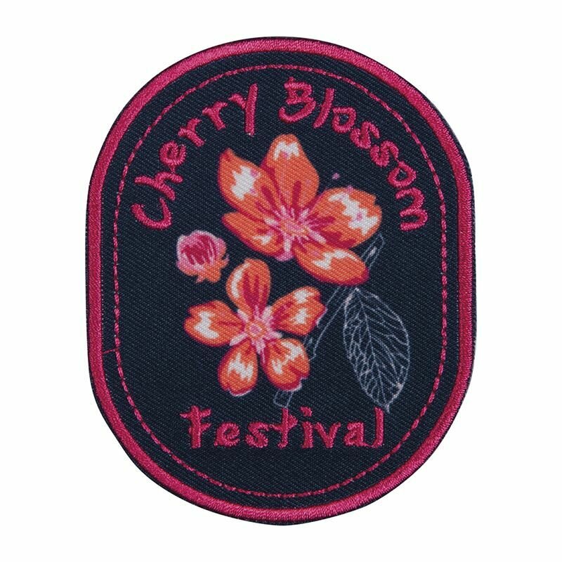 Термоаппликация HKM "Фестиваль, цветения сакуры" разноцветный