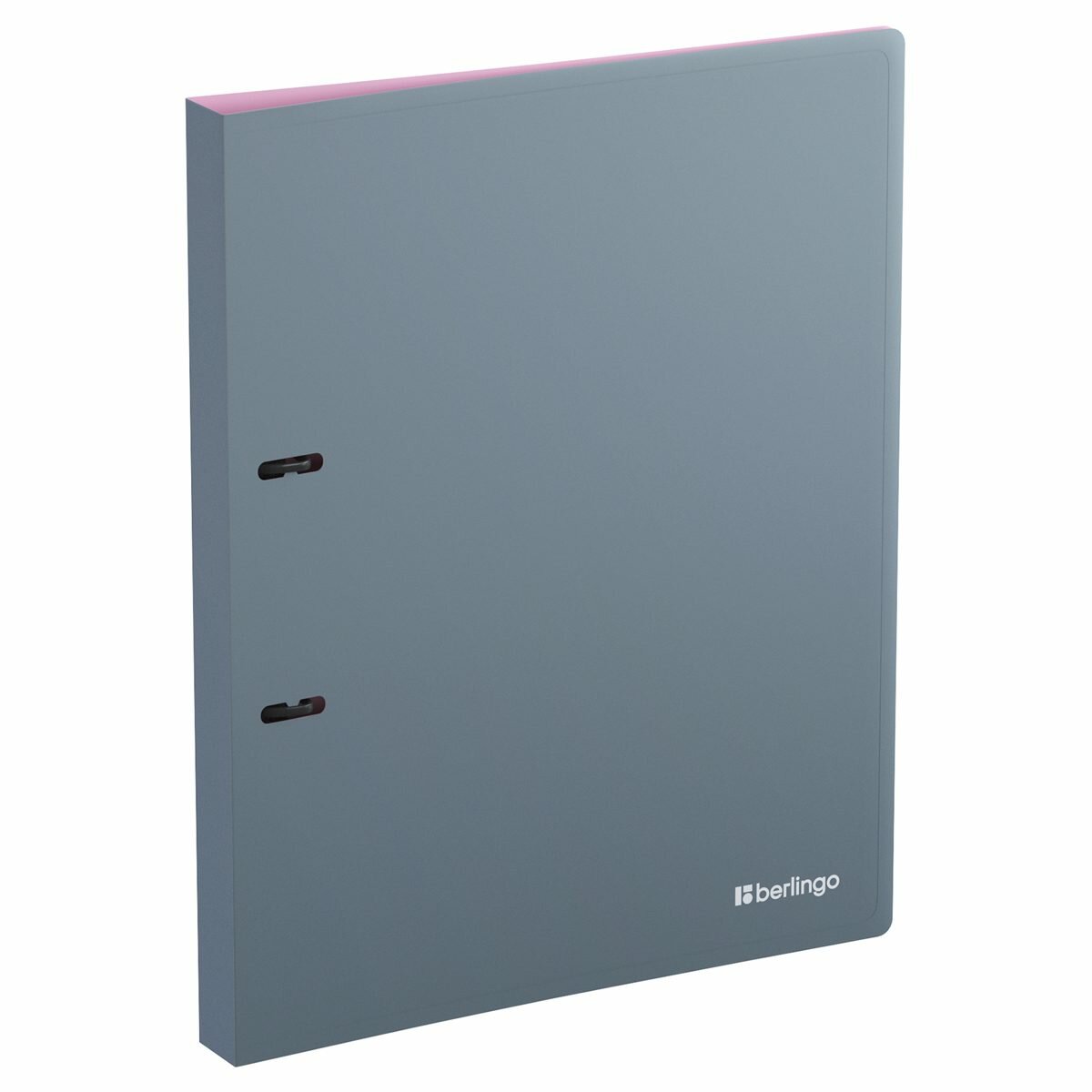 Папка на 2-х кольцах Berlingo Soft Touch Pro (A4, 24мм, 700мкм, D-кольца, с внутр. карманом) серая (RB4_2D933)