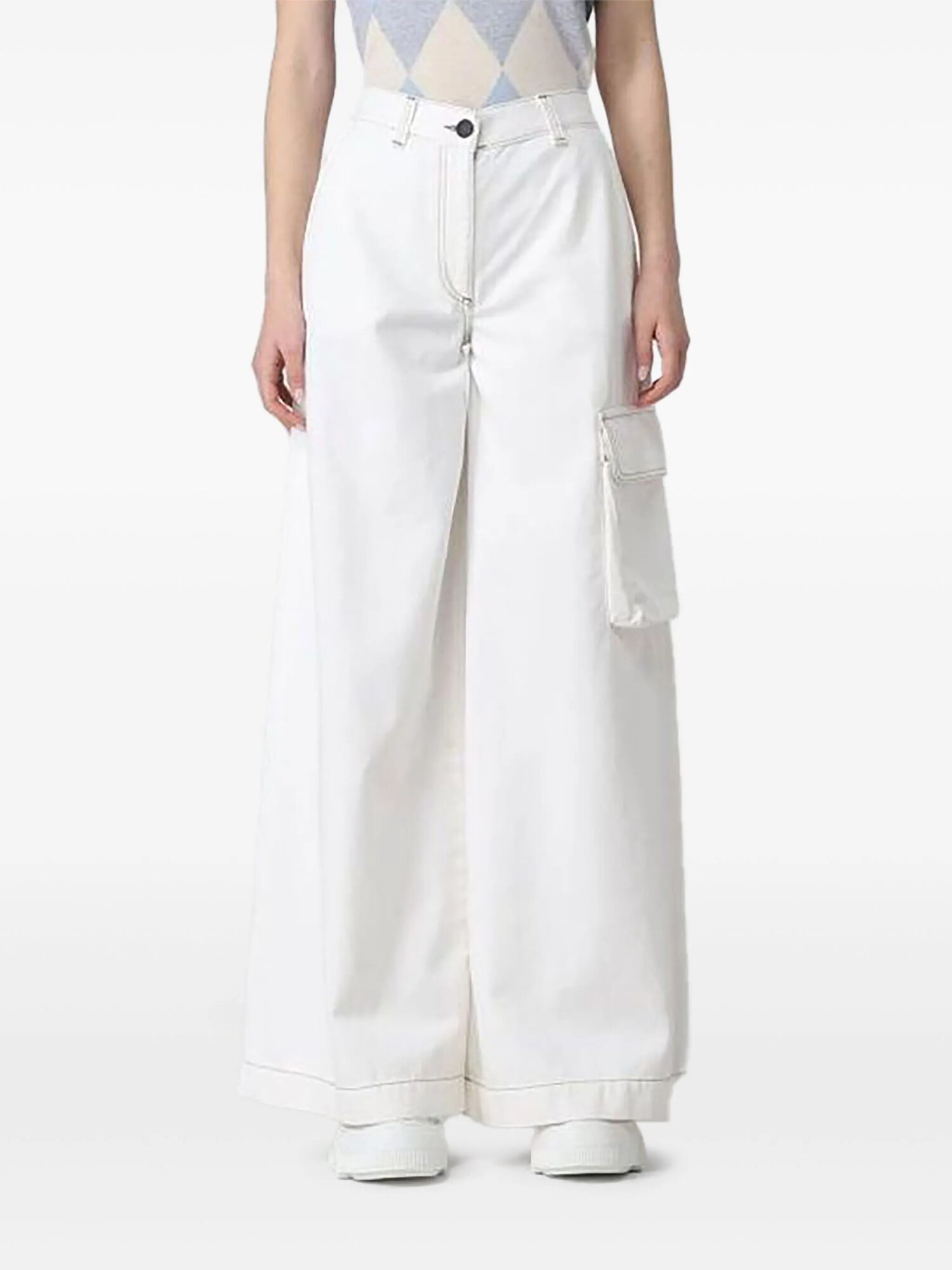 Джинсы Wide-leg cargo jeans 