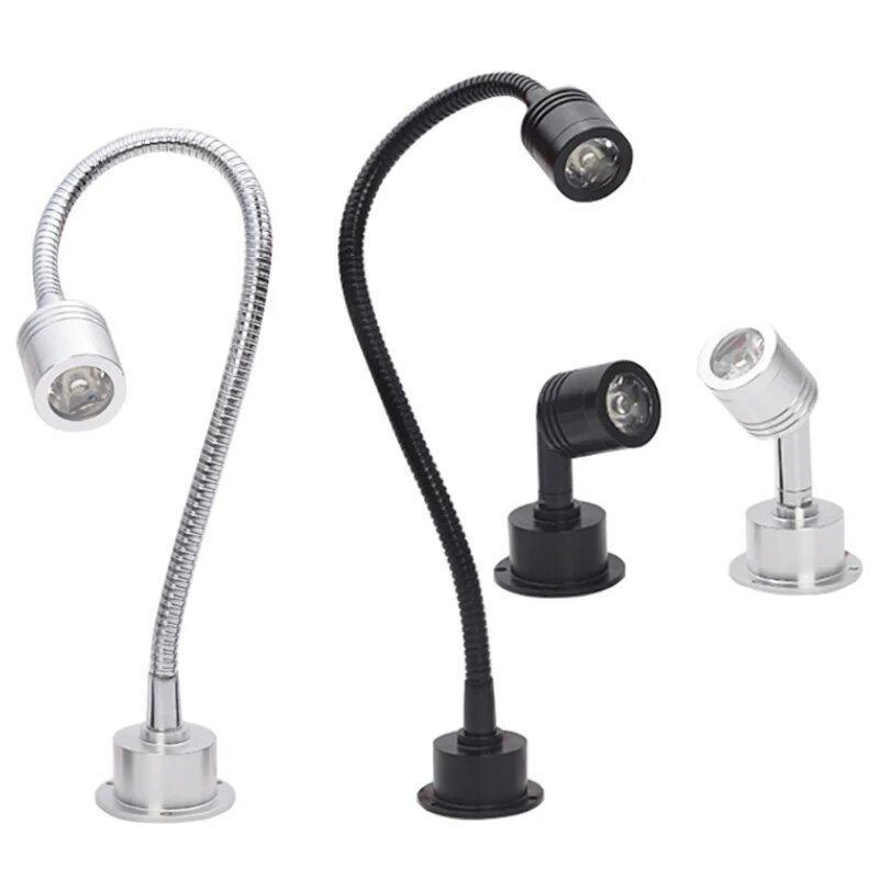 Регулируемые светодиодные прожекторы 1W 3W Мини светодиодные потолочные светодиоды Настенные светодиодные лампы для шкафов, столешниц, витрин AC110V 220V