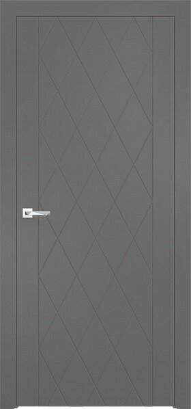 Межкомнатная Дверь Verda Севилья 10 Софт Графит Глухая 2000х700мм (Полотно 1шт) / Верда.