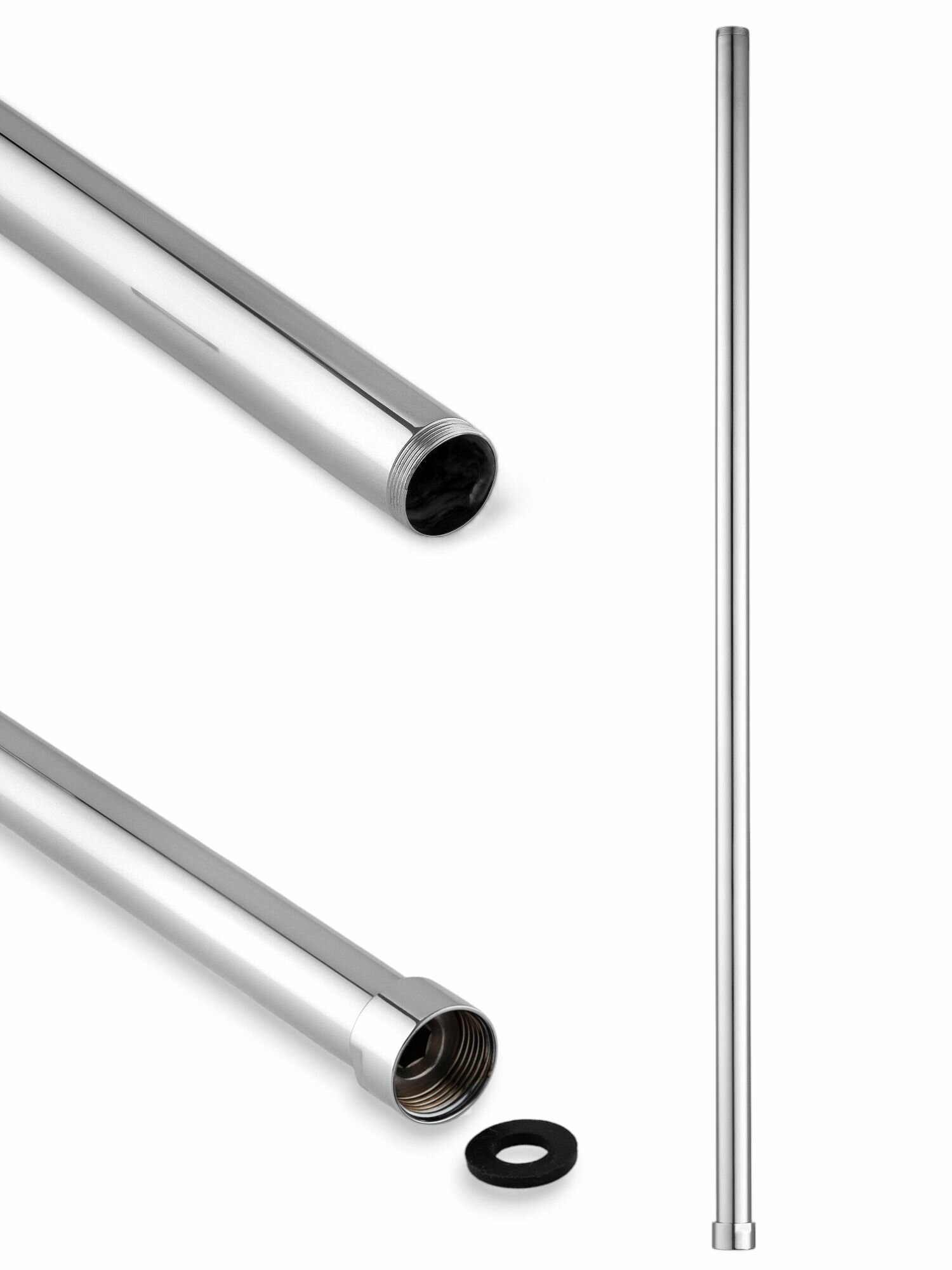 Удлинитель для душевой стойки Diadonna, нержавеющая сталь, хромированный, длина 80см