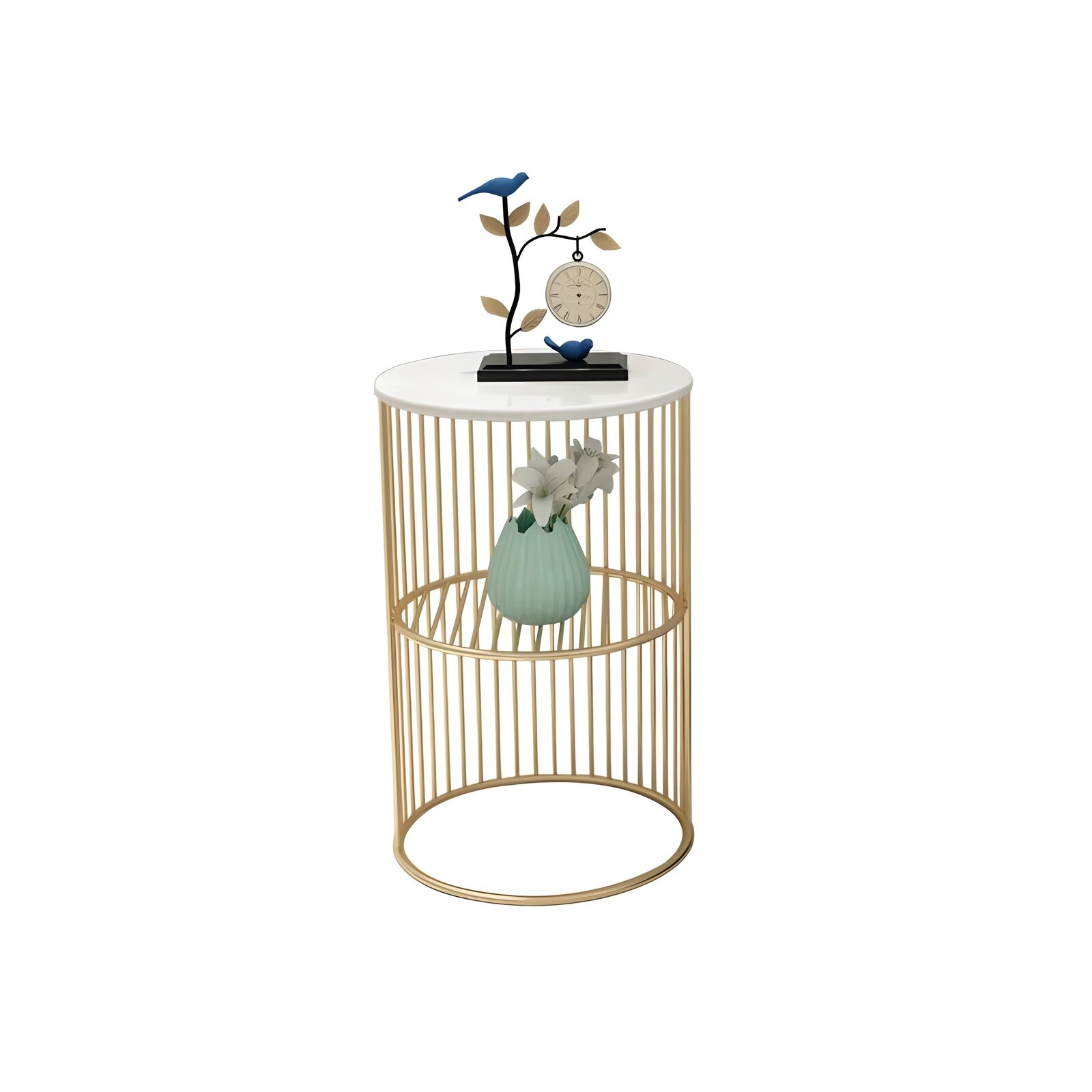 Прикроватная тумбочка в европейском стиле, небольшой простой современный прикроватный столик для дивана