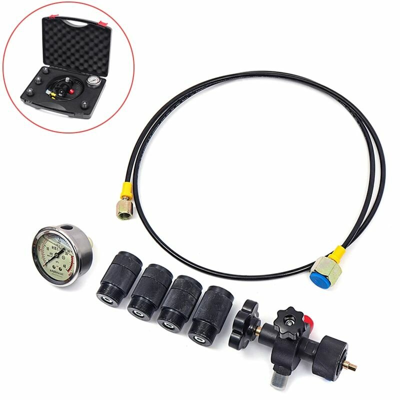 Комплект для испытания давления Juxiangying, для гидравлического аккумулятора, с переходниками