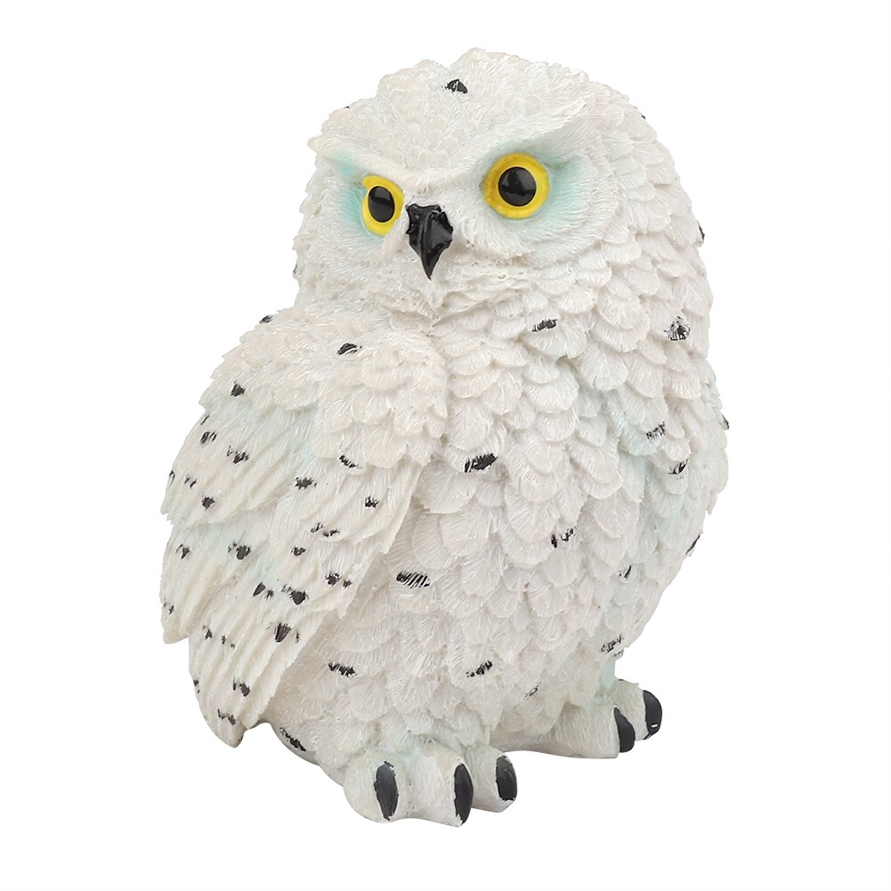 Скульптура из смолы в форме совы для сада, уличная скульптура для газона и сада.