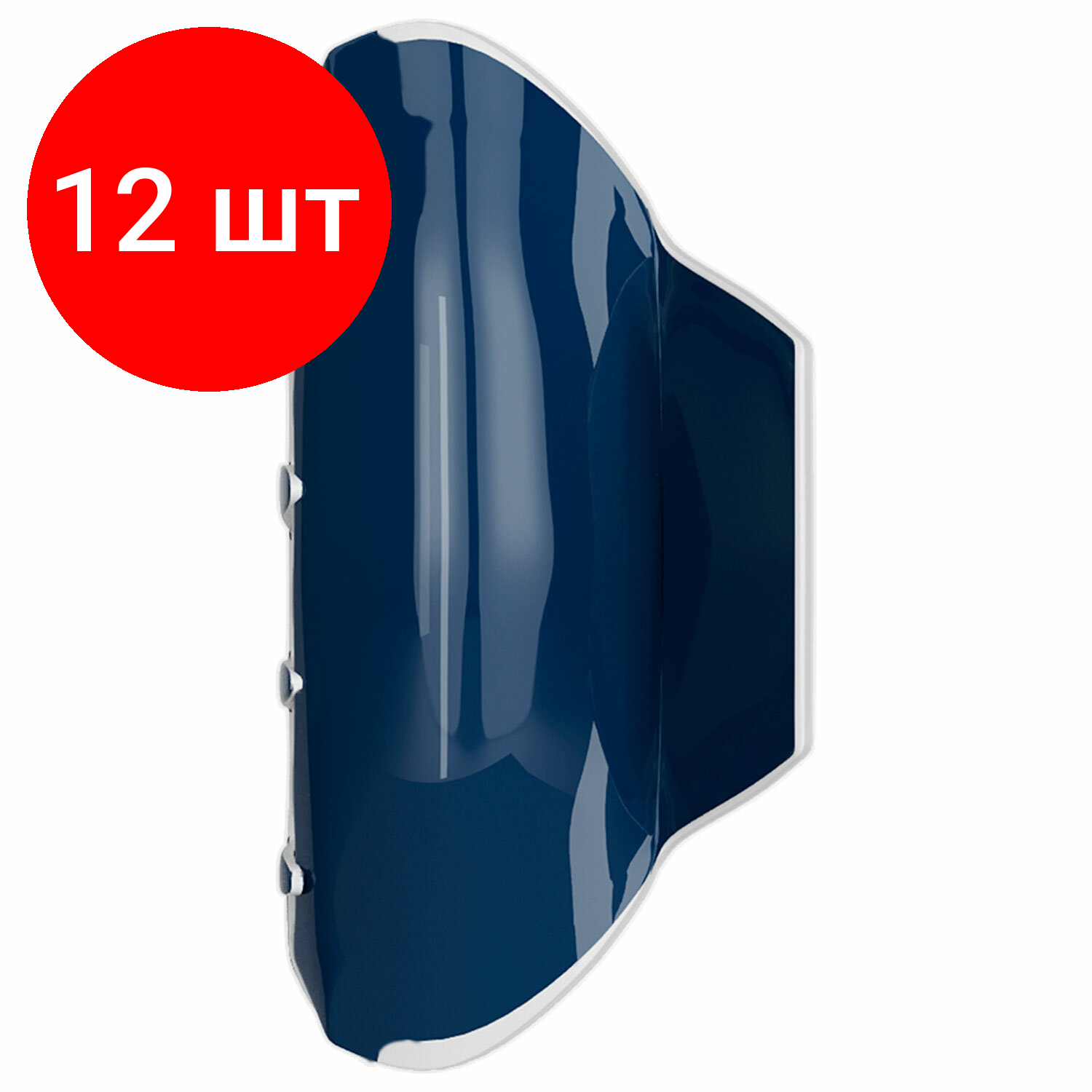 Комплект 12 шт, Краб для волос "Сундучок" 6 см, темно-синий, MONTE VITA 457022