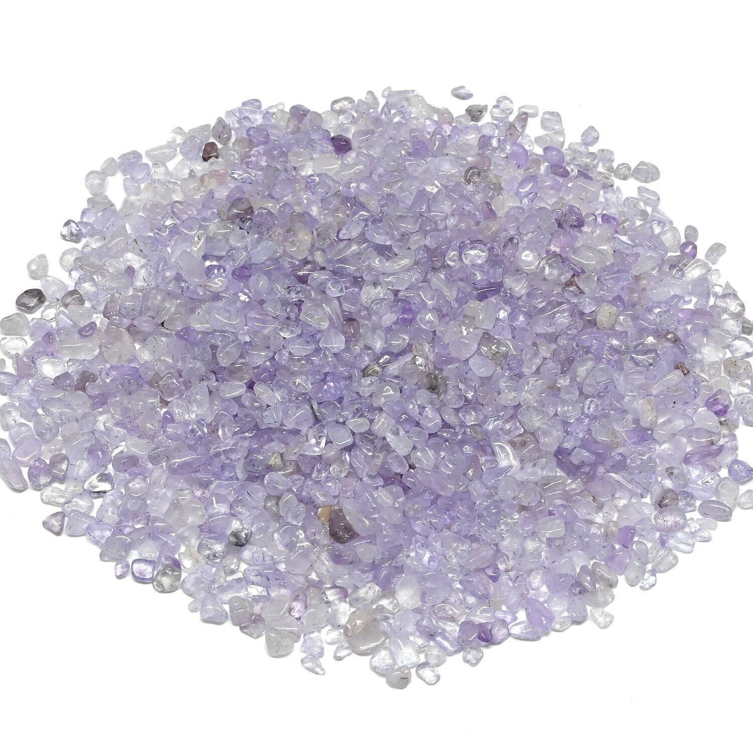 Аметист галтовка фракция 3-5мм, упаковка 100г .