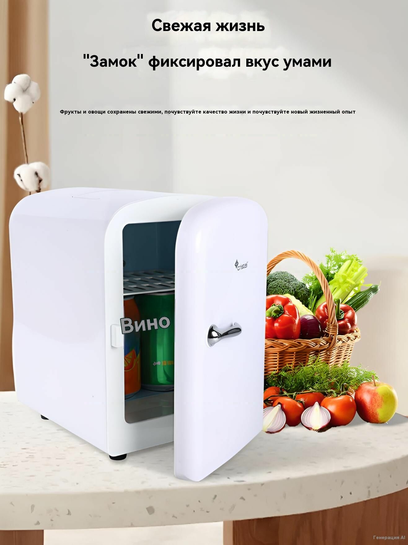 Портативные 4-литровые мини-холодильники для косметики, автомобильные холодильники для хранения масок и косметических средств, компактные изолированные контейнеры для кемпинга и путешествий