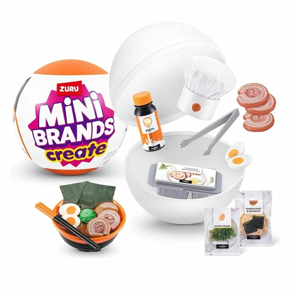 Игровой набор шар-сюрприз ZURU 5 SURPRISE Mini brands create master chef Surprise Ball