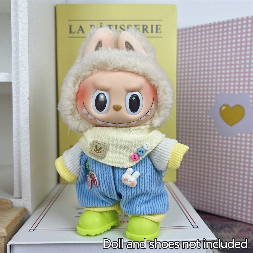 Брючный костюм, Милая мини-кукольная одежда для кукол Лабубу 17 см, аксессуар, Без куклы и обуви