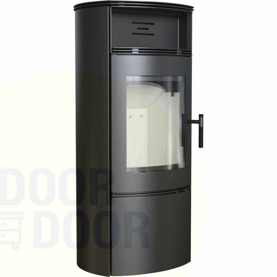 Печь-камин Kratki FALCON/W, Сталь, черный, 56,3x124,3x45,2 см.