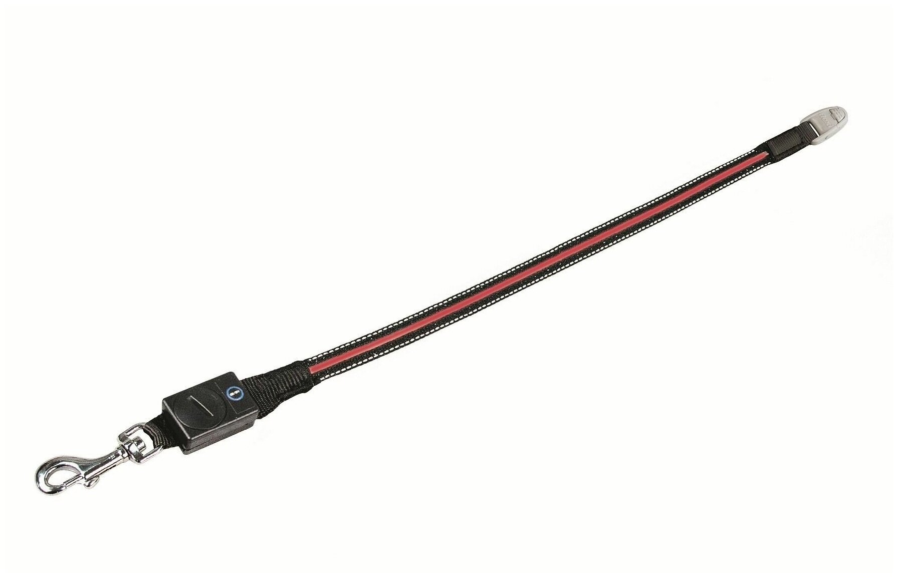 Поводок Flexi Vario LED Flash Belt светящийся для рулеток FLEXI VARIO черный 40 см на рулетки размером S-M