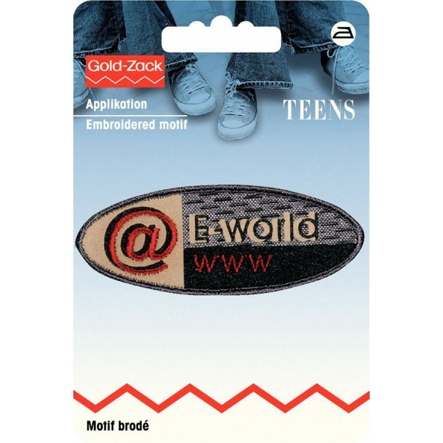 * Термоаппликация E-world, овальная 925757