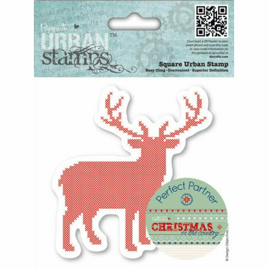 Штамп Олень Christmas in the Country 10,2 x 10,2 см DOCRAFTS PMA907179