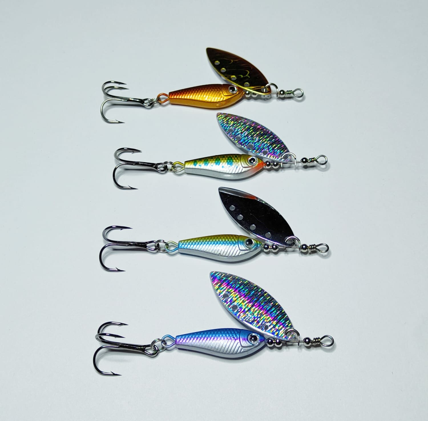 Набор вращающихся блесен SilverCreek 21 гр. на судака, на щуку, форель, окуня, голавля, жереха.