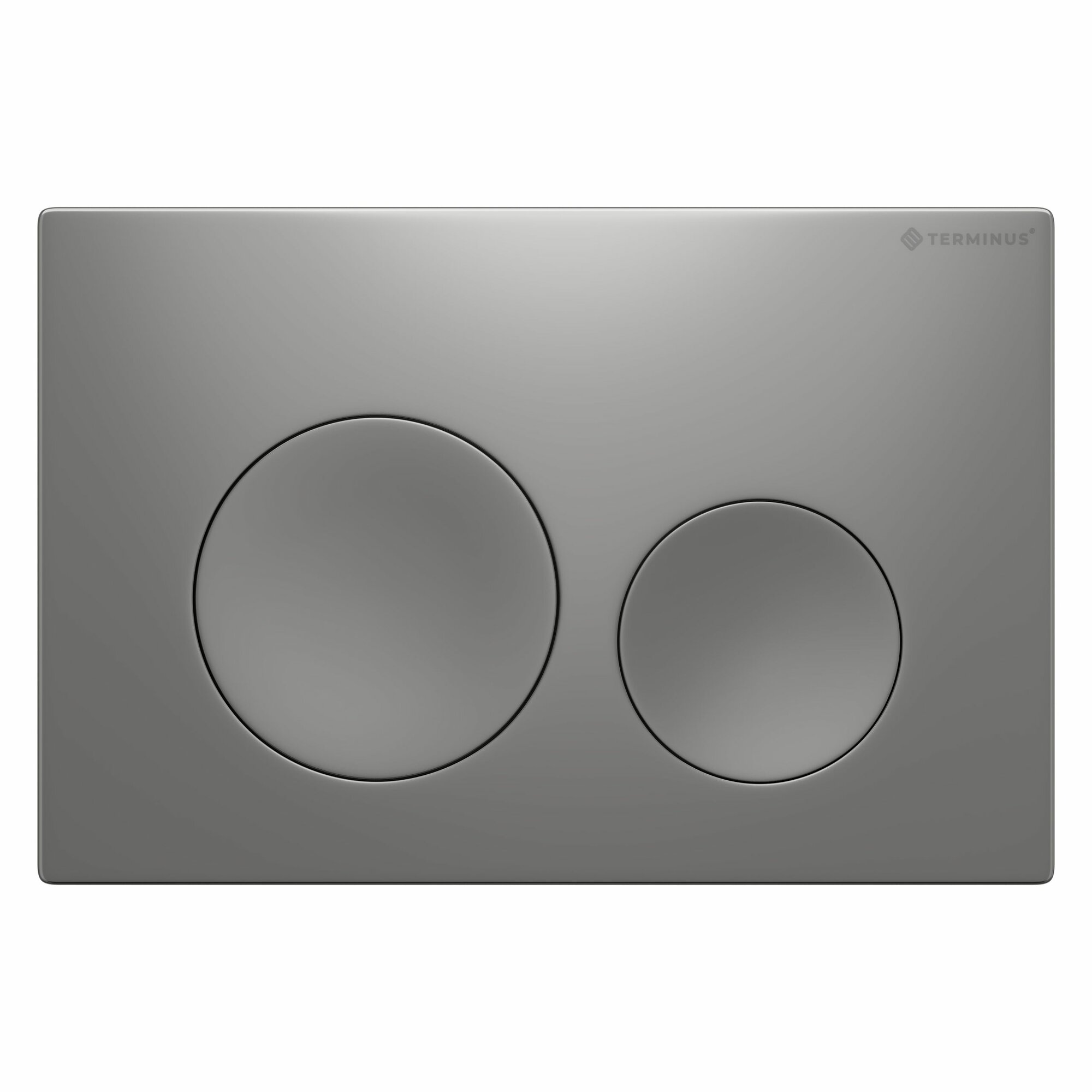 Клавиша смыва для инсталляции Terminus Classic кнопка круг цвет матовый хром