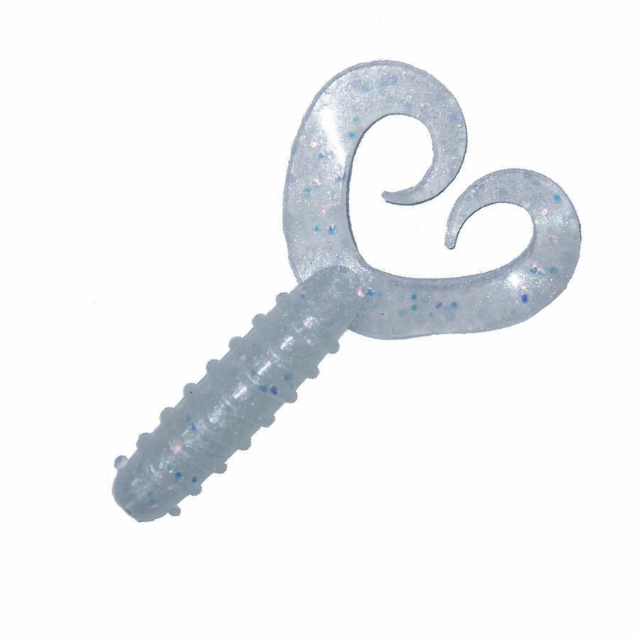 Силиконовая приманка на щуку, на судака, на окуня RUBICON Power Bait TWISTER-TUBE-SC, 55 мм, цвет 067 (10 шт) /мягкая съедобная резина для рыбалки