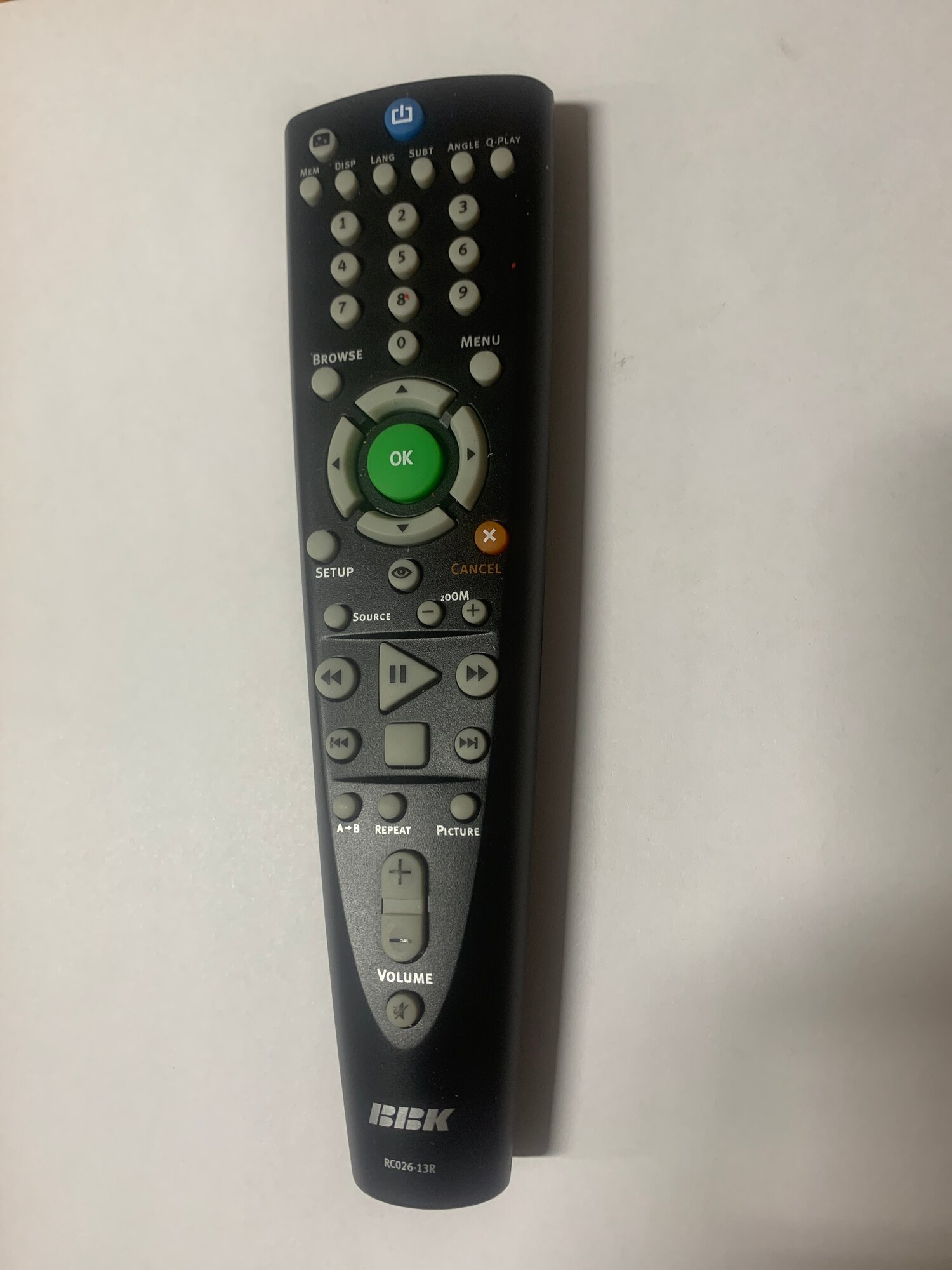 Пульт дистанционного управления BBK RC026-13R, оригинальный, ИК-интерфейс