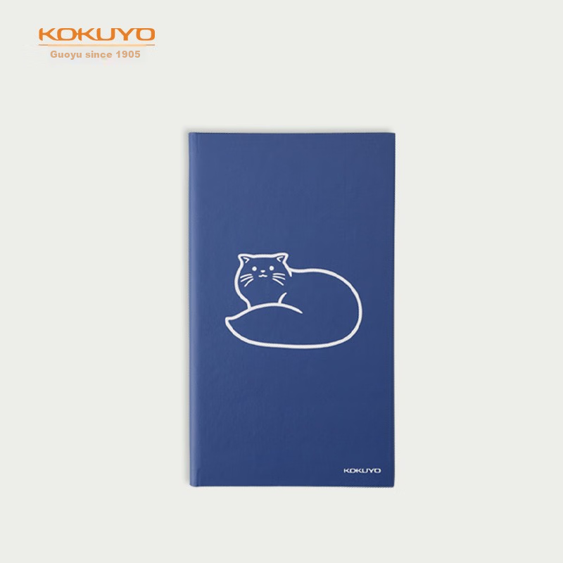 KOKUYO Lightweight Notebook, Noritake Designer Collaboration Travel Journal, 4mm Grid, 40 Sheets, Blue, WSG-NB2XY4B
