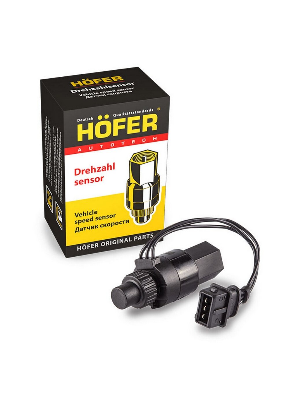 Датчик скорости для а/м ВАЗ 2110 (6 импульсный) (прямоугол.) "HOFER"