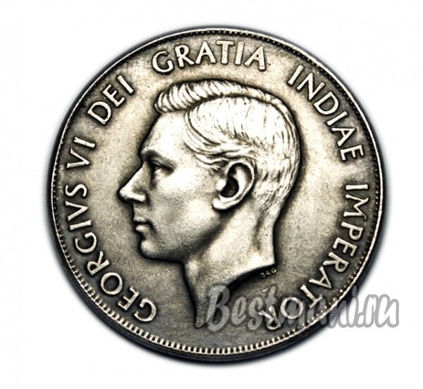 1 крона 1937 год Великобритания Георг 6 сувенирная копия серебряной монеты монеты, нумизматика, деньги для коллекции