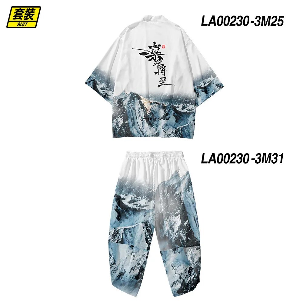 Мужской ретро юката NIUNIUSHOW из вискозы и полиэстера S, suit 4