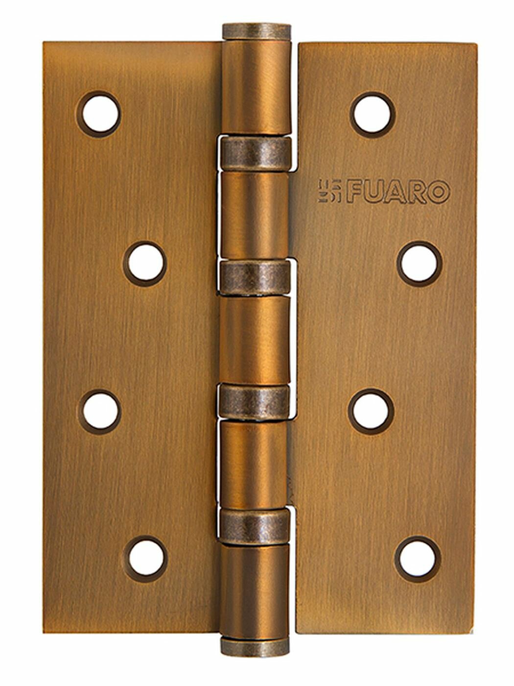 Комплект 10 шт. - Петля дверная универсальная стальная Fuaro 4BB 100x75x2,5 CF кофе