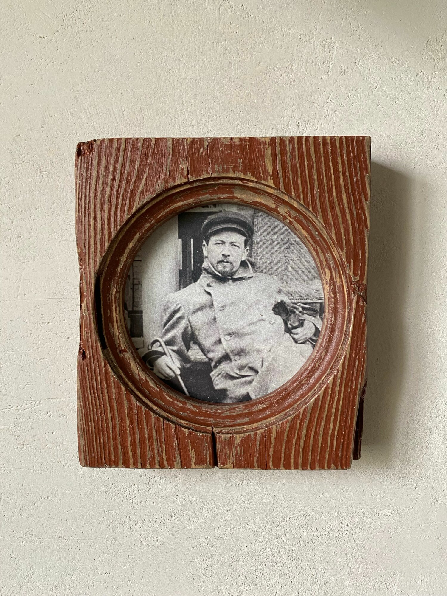 Фоторамка из натурального дерева. Ручная работа. 19,5 х 22 х 4,5 см. andCactus .