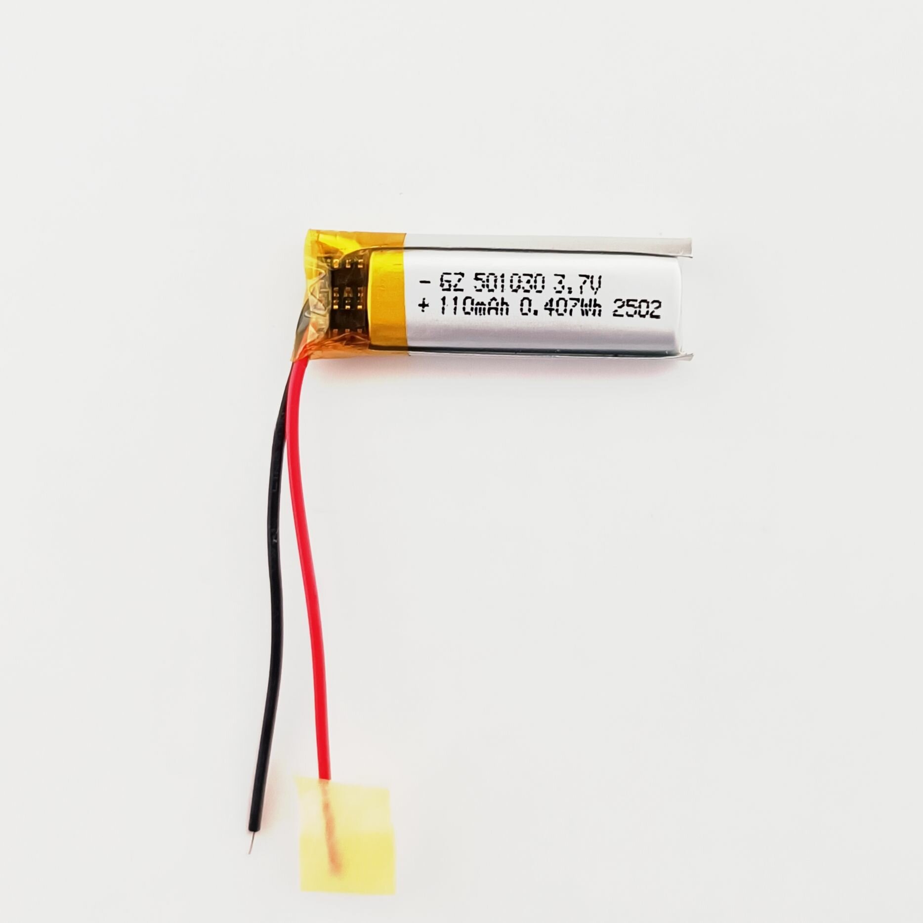 Аккумулятор для клавиатуры и мышки 3.7v 110mAh универсальный 2pin 2 провода (акб / li-pol батарея) Терабайт Маркет
