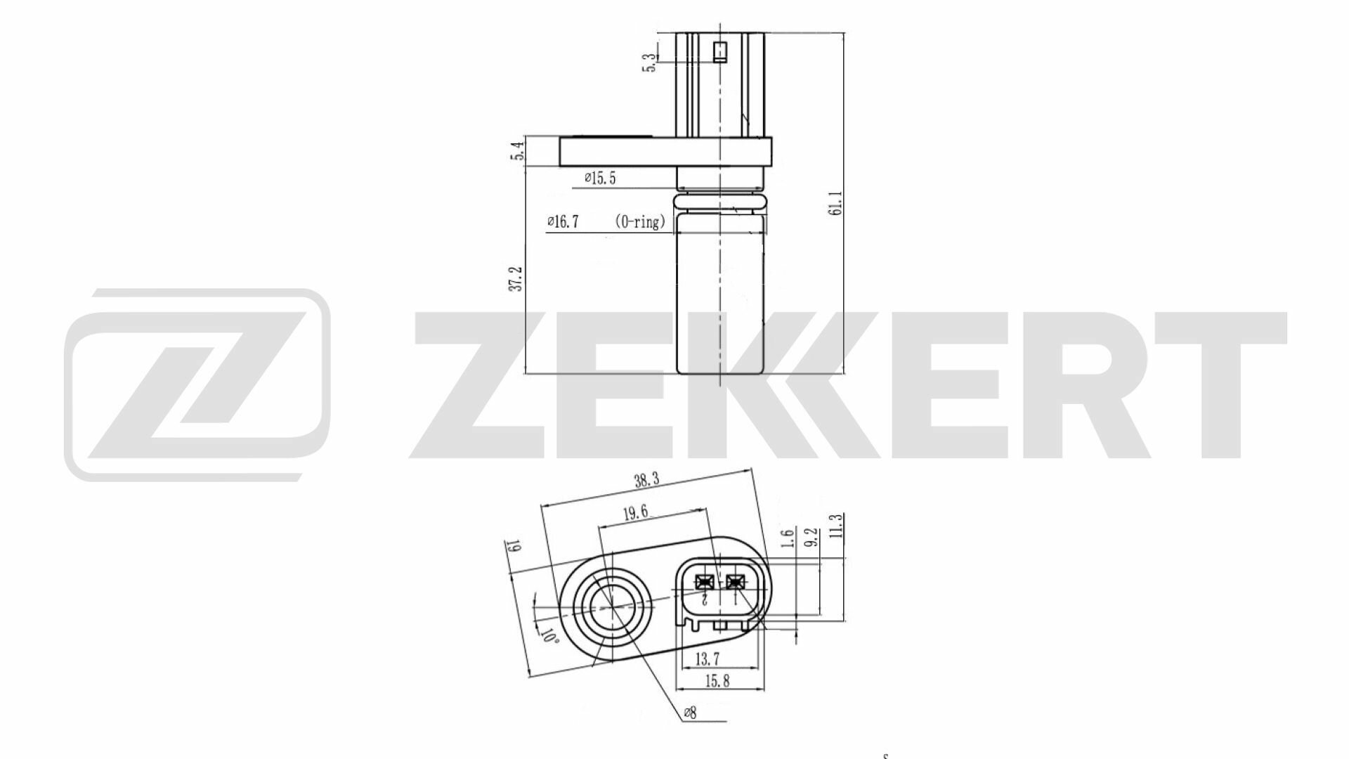Датчик положения коленвала Ford Mondeo I, II, III 94-, Maverick 01-, Mazda Tribute 00-, MPV II 02-