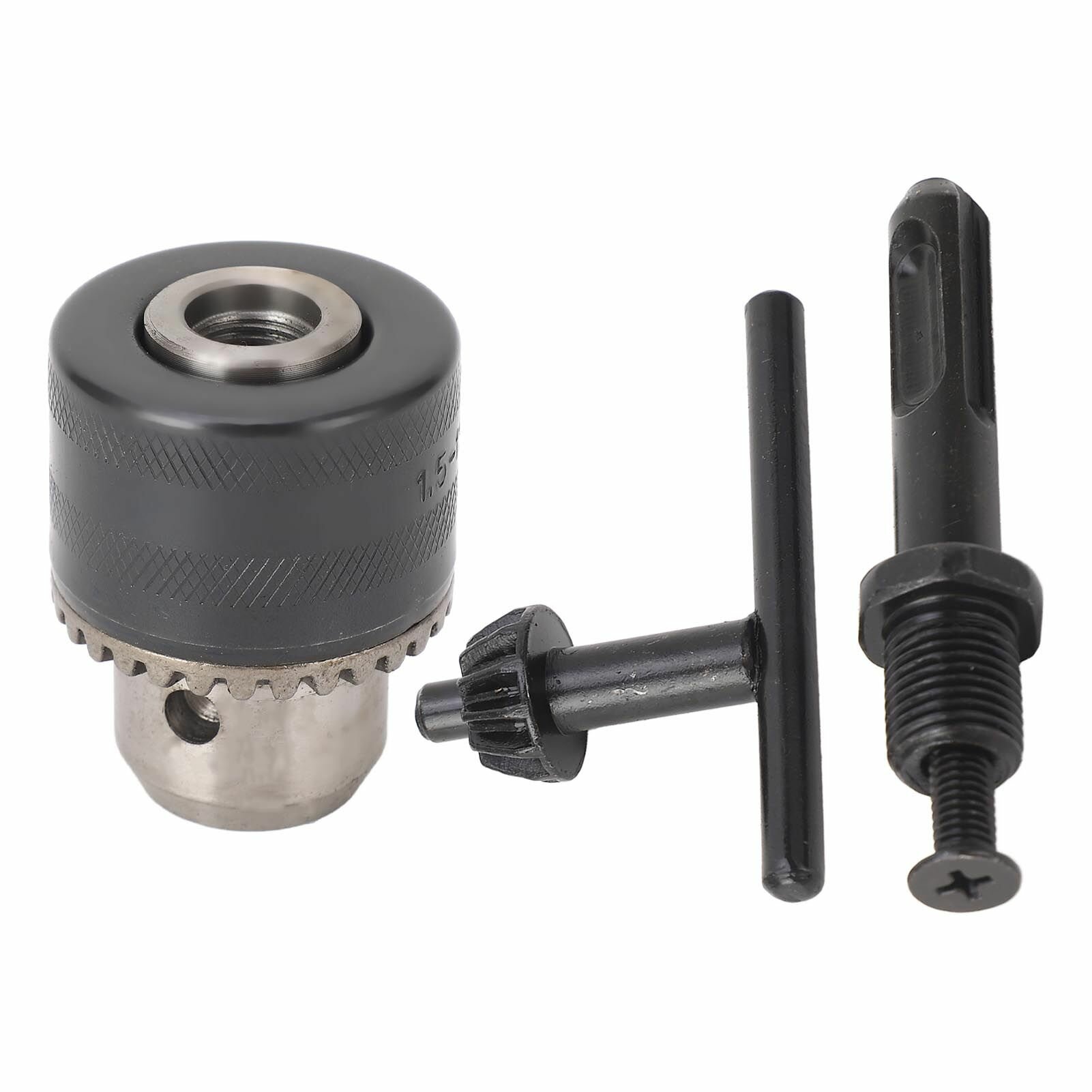 Патрон с ключом 1,5 13 мм, ударный адаптер из стали C45 с тремя кулачками 1/2 20UNF для надежного сверления и фиксации бит