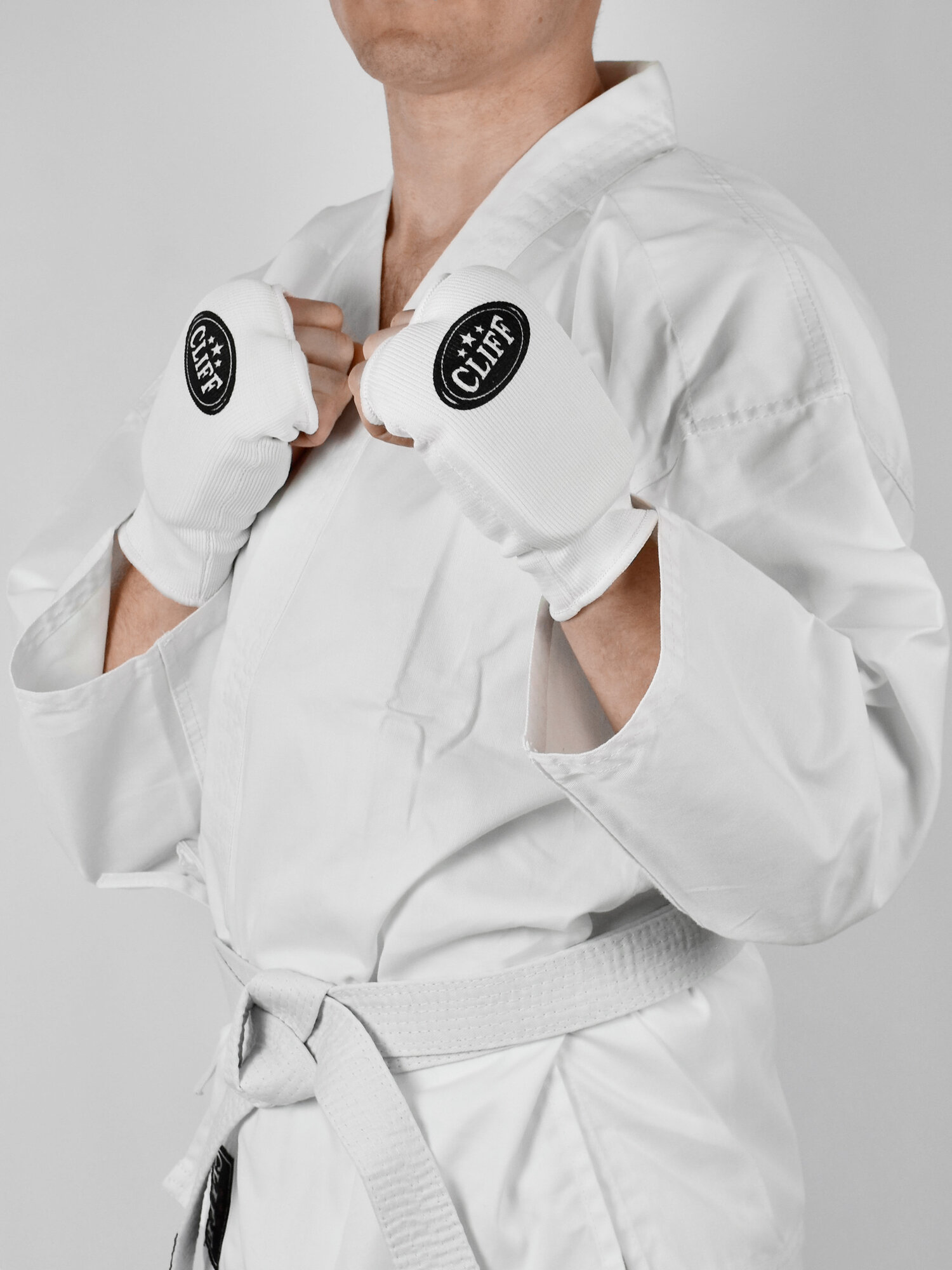 Защита кисти для единоборств CLIFF ULI-10018, хлопок, белая, р. XL