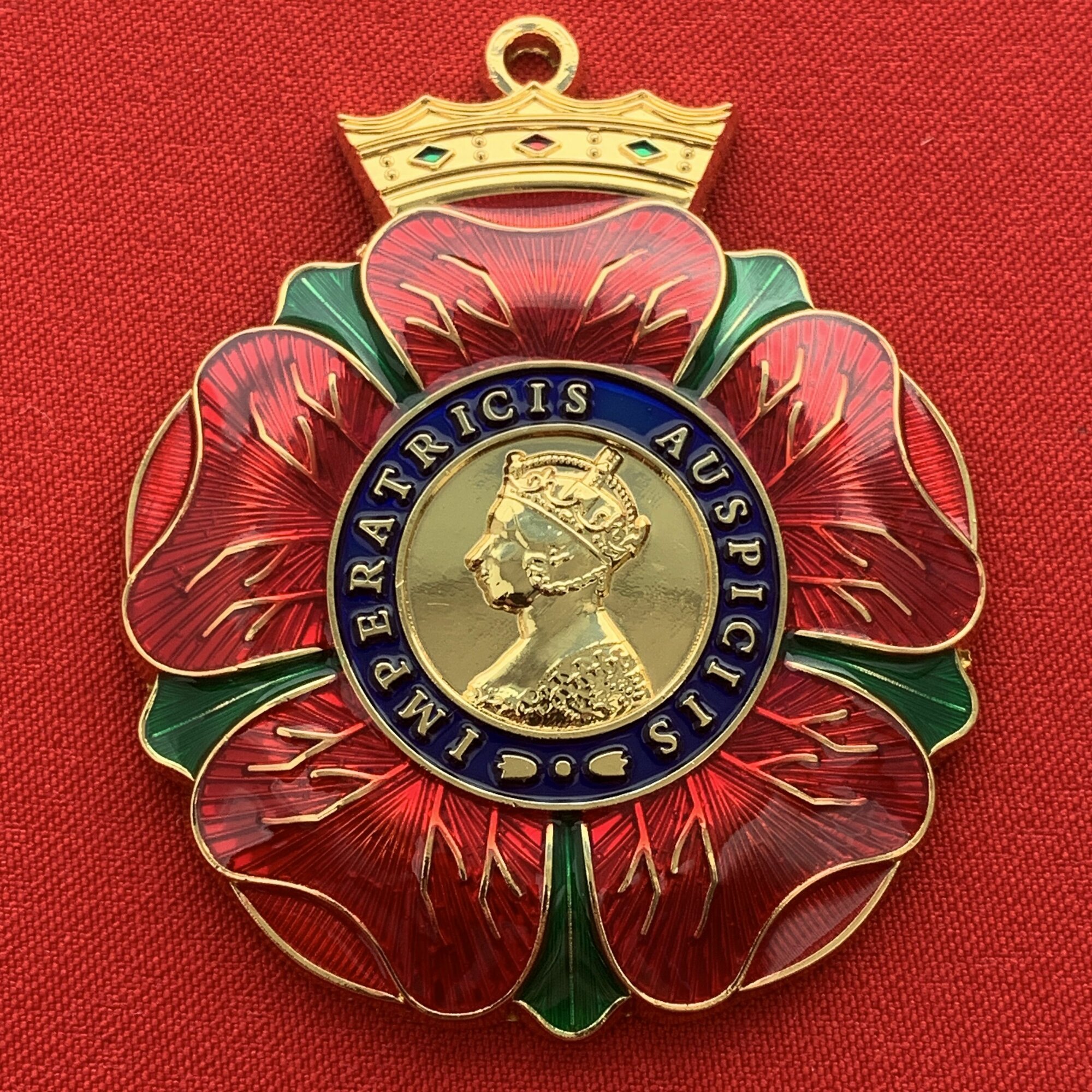 Знак ордена Индийской Империи (Великобритания), муляж иностранной награды. Размер 57х47 мм.