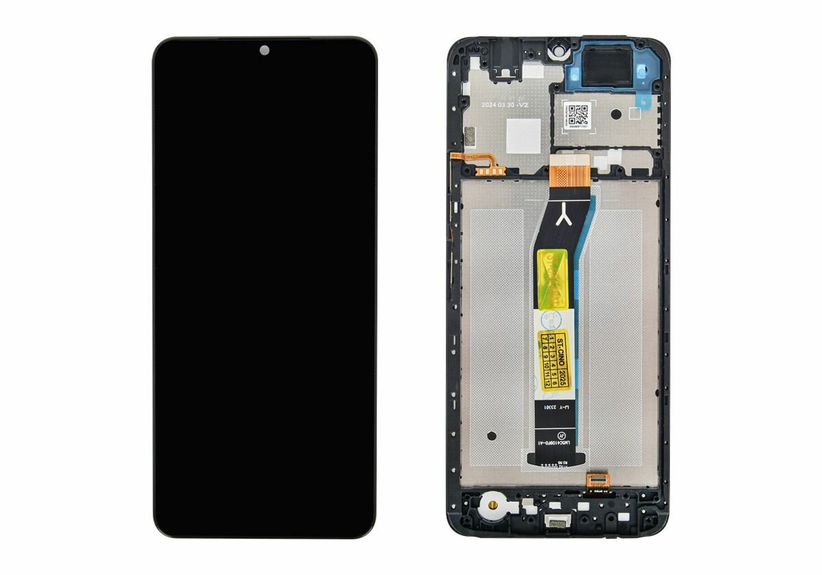 Дисплей для Xiaomi Poco C61 (23129RN51X/2312BPC51H) в рамке (черный) премиум