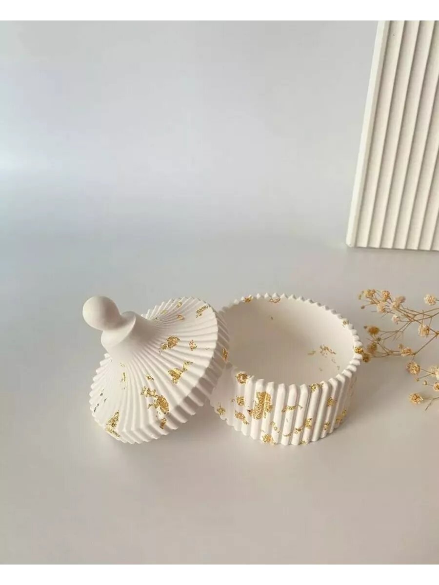 Шкатулка декоративная гипсовая