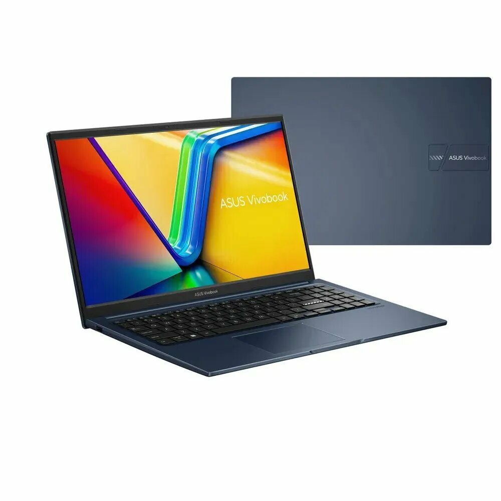 Ноутбук ASUS Vivobook 15.6" IPS/Intel Core i3-1315U/8ГБ DDR4/2TB SSD/Windows 11 Pro + Office 2021/Русская раскладка