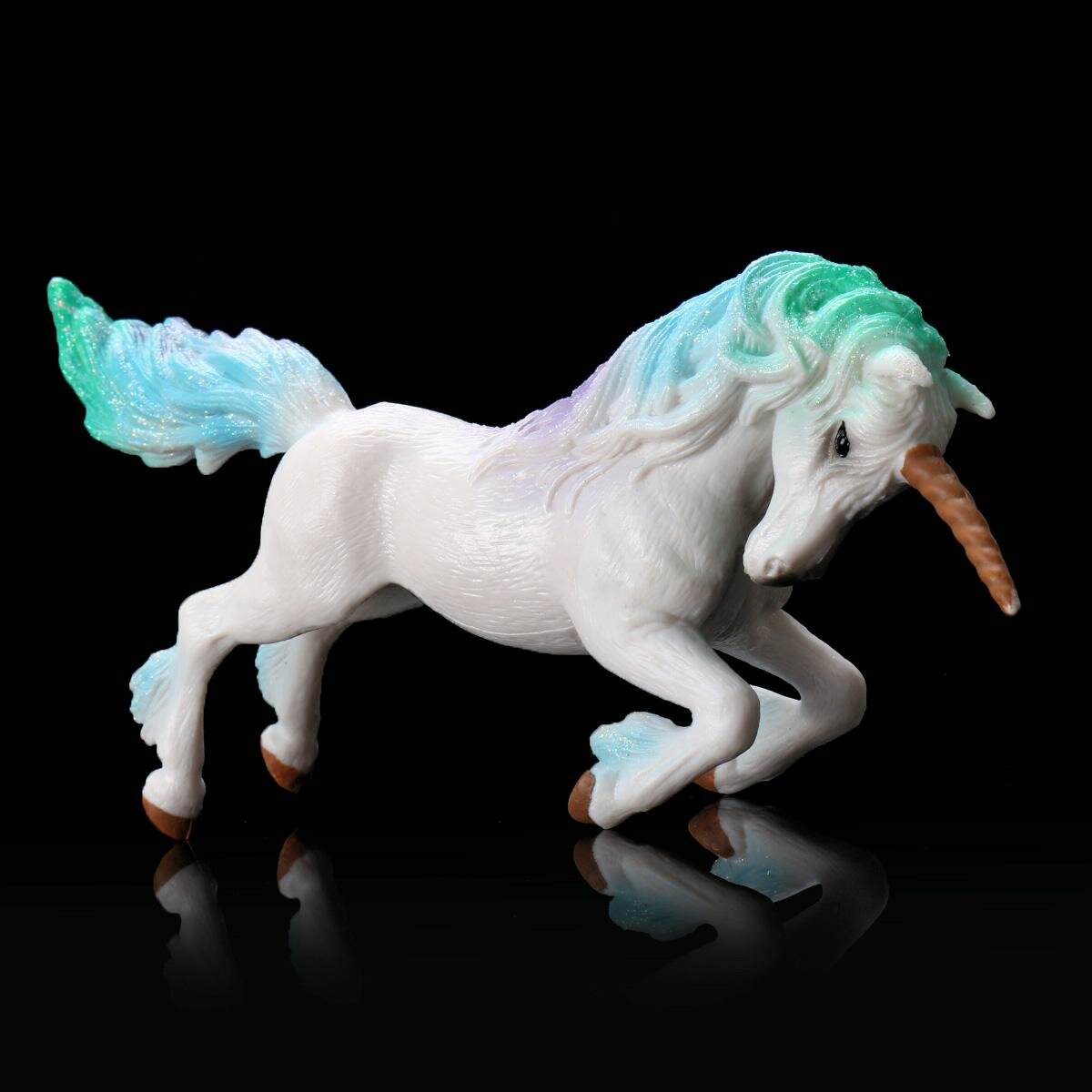 Старое дерево Трансграничная классическая игрушка-симулятор модель животного кукла единорог Европейская мифология легенда животное зверь разнообразие -- Синий / Желтый / Сине-фиолетовый / Желтовато-розовый