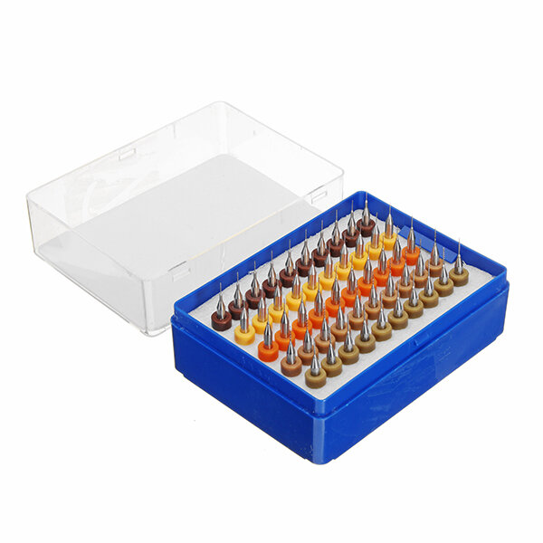 【Гибкая поставка】Набор микросверл Drillpro из карбида вольфрама, 50 шт, инструменты для гравировки печатных плат