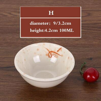 Китайская горячая распродажа меламиновых круглых прямоугольных мисок для соуса для макания, дешевая пластиковая тарелка для суши васаби соевого соуса с логотипом