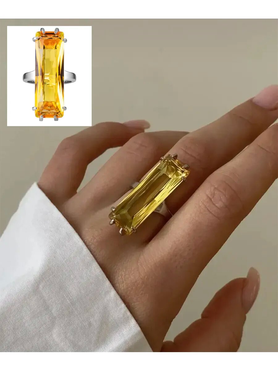 Кольцо, циркон, кристалл