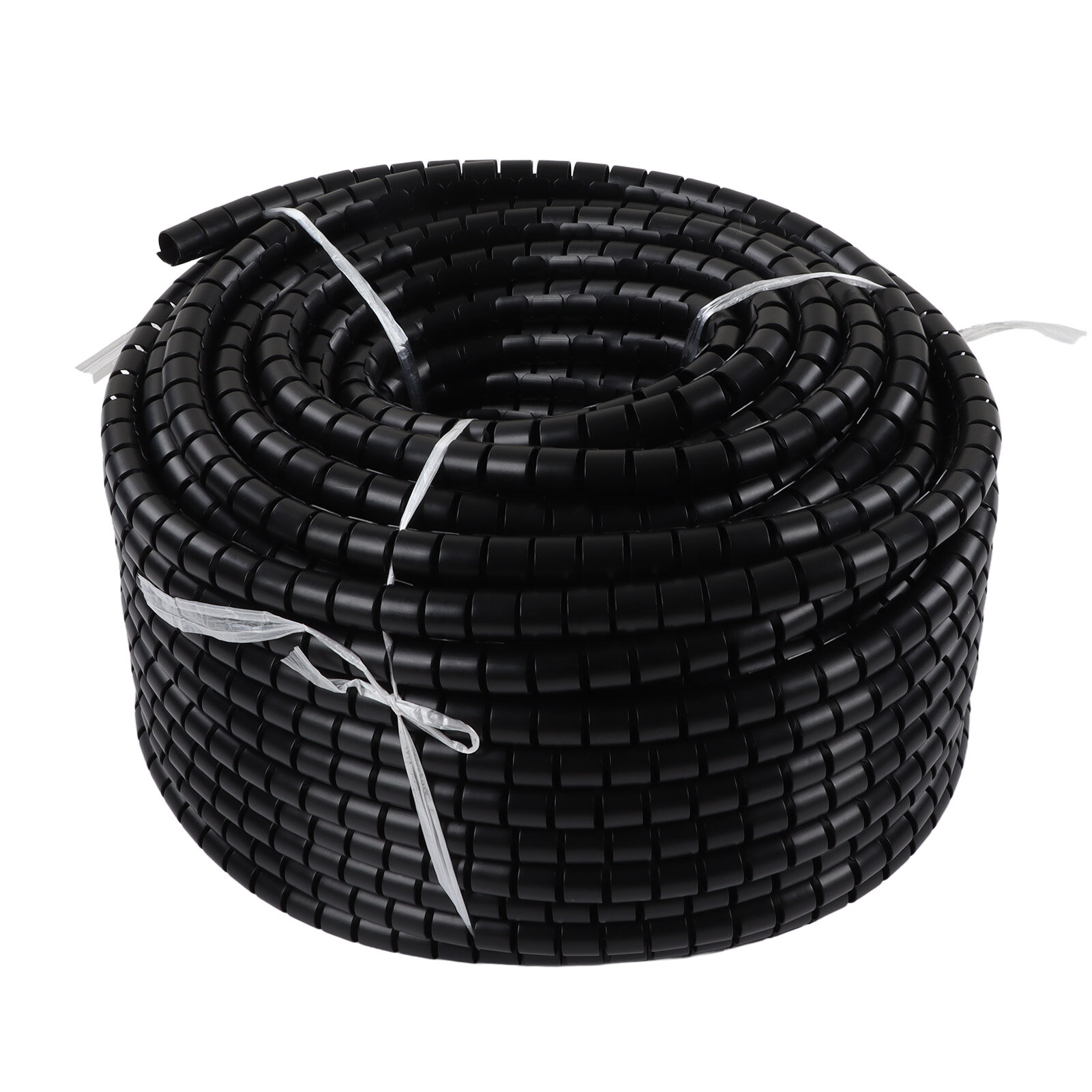 Защитная трубка для проводов, износостойкая, кислото- и щелочестойкая, для обмотки проводов, кабельная защита, черная, диаметр 22 мм, длина 50 м.