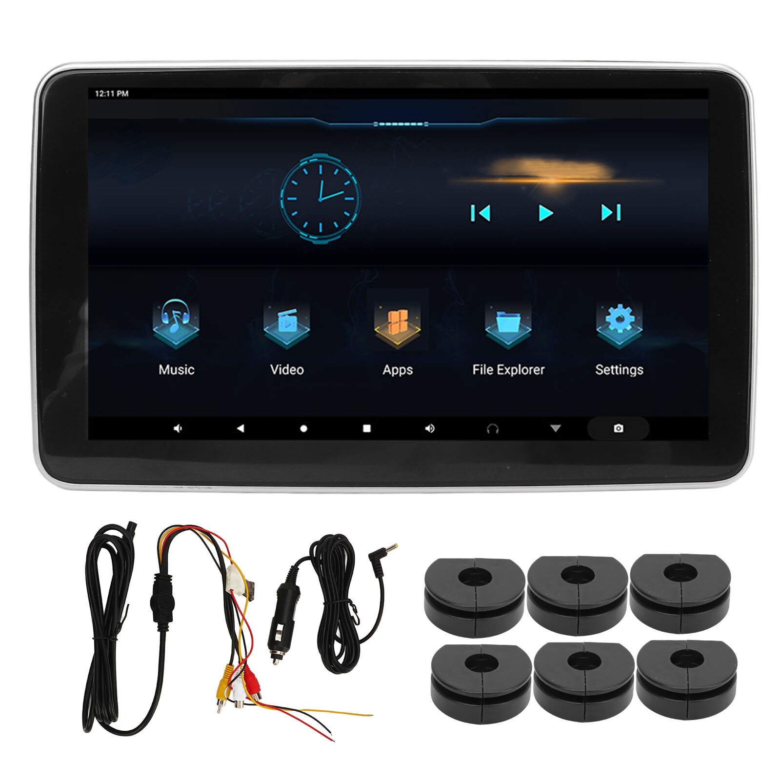 Монитор подголовника для автомобилей для Android 9.0 10.1 дюйма IPS сенсорный экран 1024 x 600 2 ГБ оперативной памяти 32 ГБ ПЗУ для транспортных средств