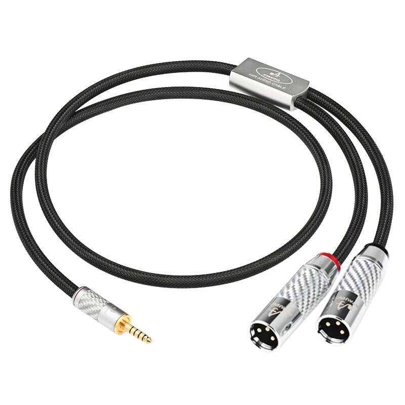ATAUDIO Hi-end OCC Core аудиокабель 4,4 мм до 2XLR 4.4 to 2XLR Male, 1 м